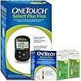 Glucómetro Onetouch Select Plus Flex 50 Tiras Y 50 Lancetas : Amazon ...