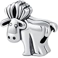 Amazon.com: Moose Charms fit Pandora Animal Bracelet, Antique 925 ...