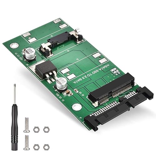 ELUTENG Msata Sata Adapter, Msata to Sata Adapter for Mini PCIe 3050mm ...