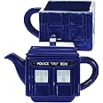 Amazon.com | Doctor Who Tea-4-One Stacking TARDIS Teapot & Cup Set: Teapots