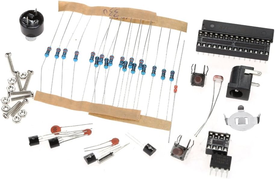 Gearwoo Soldering Project Kits, 4-Digit Digital Clock Kits LED Talking ...