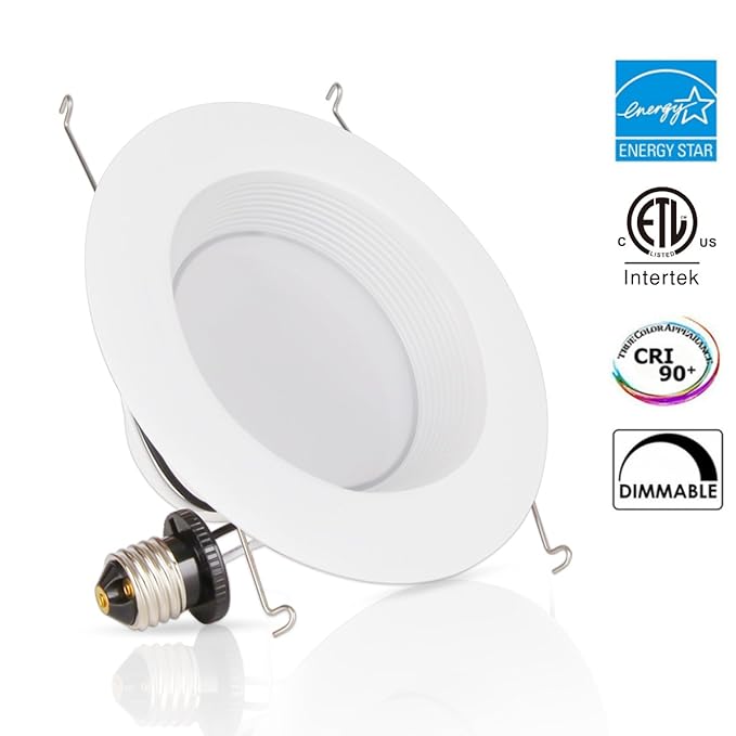Amazon.com: JJC Recessed Lighting 6 Inch LED Dimmable Downlight Ceiling ...