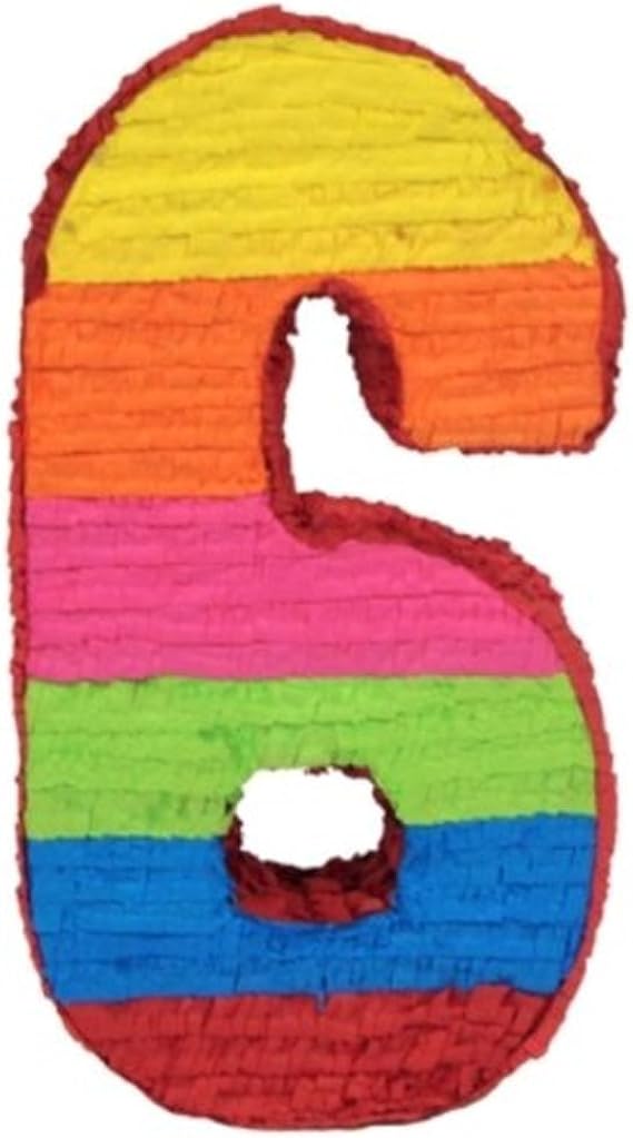 Number 6 Pinata -: Amazon.co.uk: Clothing