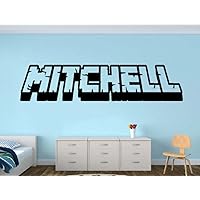 Amazon.com: Personalized Gamer Name decal 3D Looking Gamer Room Wall ...