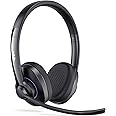 Amazon.com: Necode Bluetooth Headset, Wireless Headset with Noise Cancelling Microphone & Mic ...