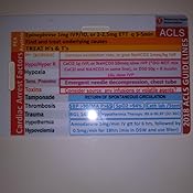Amazon.com: Quick ACLS Card (2020 ACLS Guidelines) AHA ACLS Badge Buddy ...