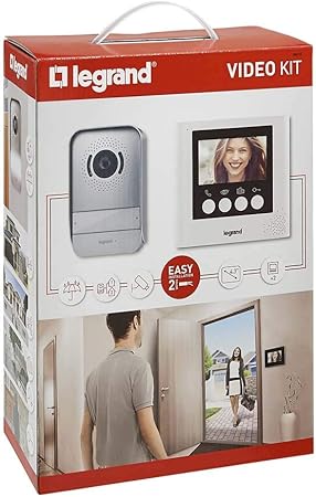 Legrand Door Intercom Kit Videophone with Screen, grey, LEG369110 ...