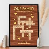 Amazon.com: KOLMALK Personalized Family Name Crossword Puzzle Wall Art ...