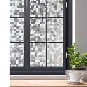 Amazon.com: rabbitgoo Window Privacy Film 3D Decorative Window Clings ...