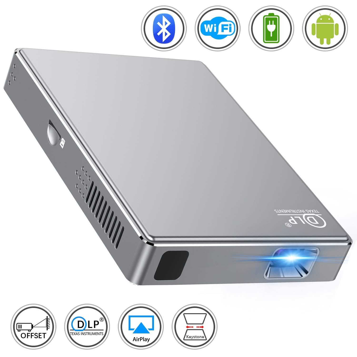Mini Portable Projector, Smart Pocket Video Projectors: Amazon.co.uk ...