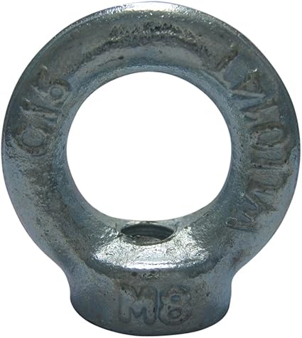 10 x Ringmutter Ringmuttern Ösenmutter M8 DIN 582 verzinkt C15: Amazon ...