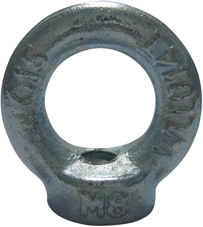 10 x Ringmutter Ringmuttern Ösenmutter M8 DIN 582 verzinkt C15: Amazon ...