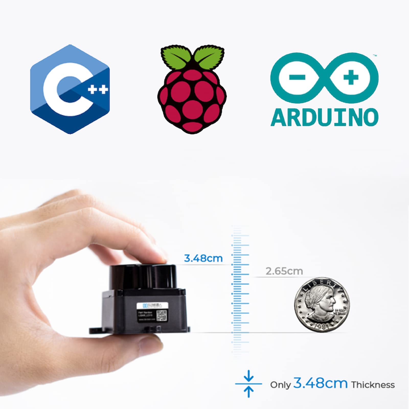 Mua LD06 Lidar Sensor, 360 Degree DTOF Laser Scanner, Lidar Module ...