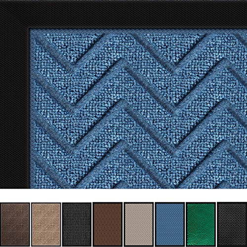 Amagabeli Large Outdoor Door Mats Rubber Shoes Scraper 36" x 24" for ...