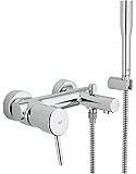 GROHE Essence Badarmatur, Zugstange, hoher Auslauf, Schwenkbereich 92 ...