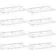 Amazon.com: Lifewit Floating Shelves for Wall, 8 Pack Clear Acrylic Shelf 15" Room Decor for ...