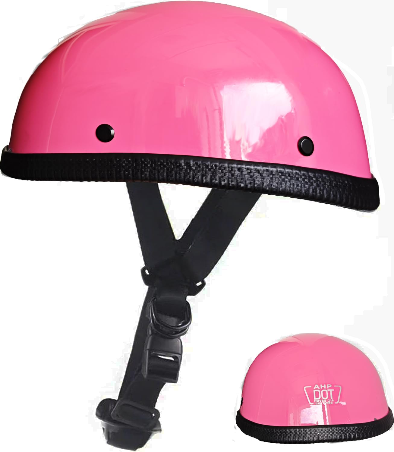 Motorcycle Half Helmet, DOT Approved Adult Men Women Retro Open Face ...