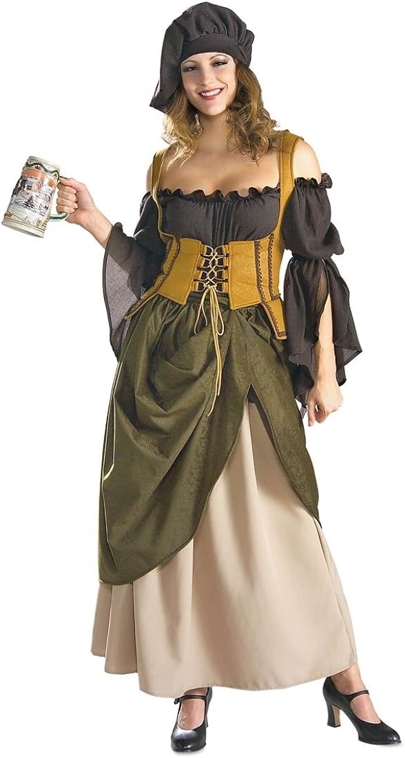 Amazon.com: Tavern Wench Adult Costume - Standard: Clothing
