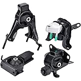 Amazon.com: Engine Motor & Transmission Mount Kit 4pcs Compatible with ...