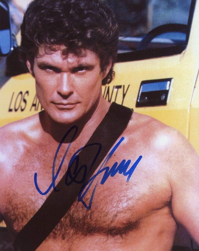DAVID HASSELHOFF - Baywatch AUTOGRAPH Signed 8x10 Photo B