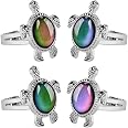 Amazon.com: Jiali Q FANTASY 6pcs Mood Ring Change Color Ring Adjustable ...
