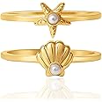Amazon.com: Disney The Little Mermaid Stackable Ring Set Size 7 ...