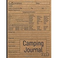 Camping Journal: Family RV Travel Logbook / Memory Book For Adventure ...