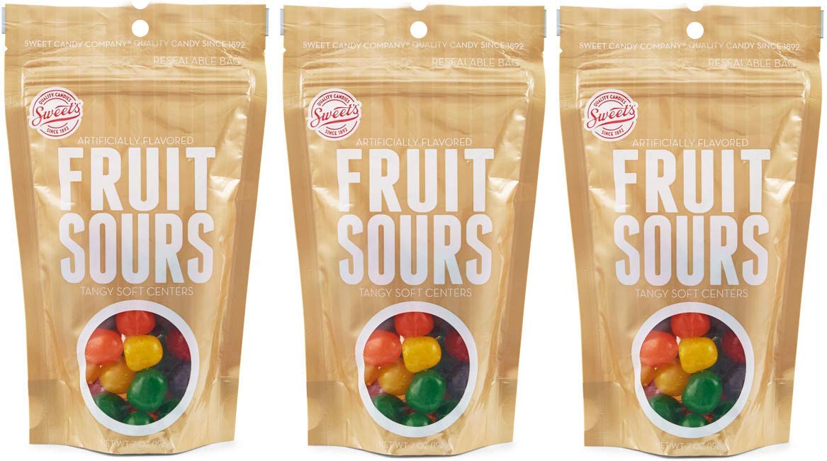Amazon.com : Sweets Assorted Fruit Sours Chewy Candy Balls, 7 Ounce ...