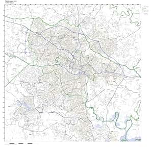 Amazon.com: Richmond, VA ZIP Code Map Laminated: Home & Kitchen