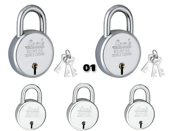 Link Locks Steel Round 65mm with 50mm Double Locking Technology with 3 ...
