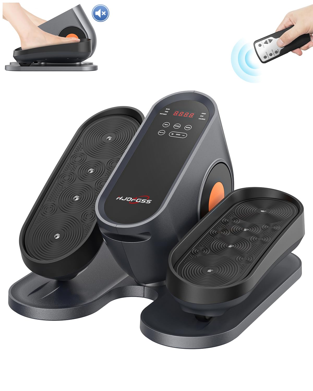 HJDFGSS Under Desk Elliptical Machine, Electric Ellipse Leg Machines as ...