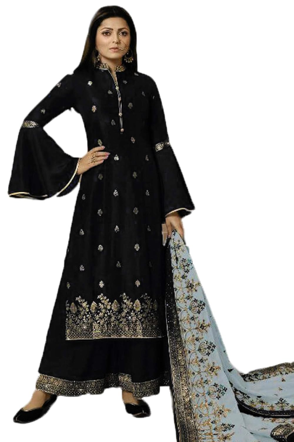 Buy Embroidared Plazzo pair for women's at Amazon.in