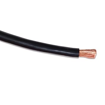 1m Batteriekabel 6 mm² schwarz 100 % Meterware Kupfer Stromkabel ...