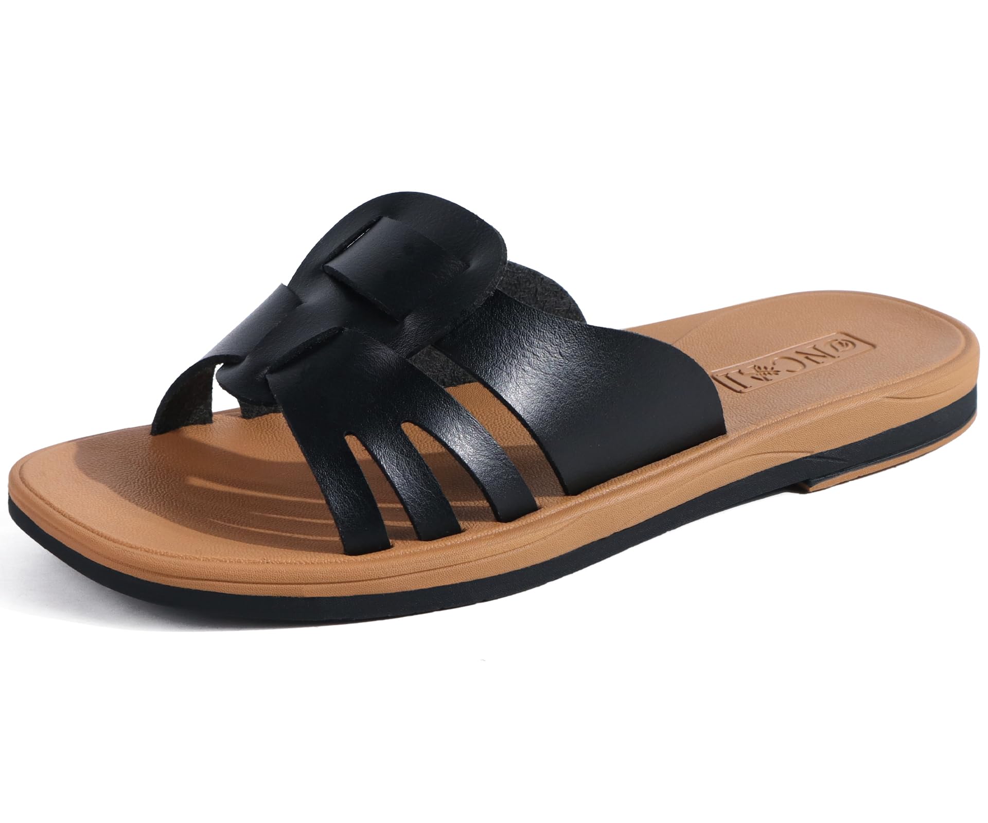 ONCAI Sandals for Womens 2025,Flat Dressy Square Toe Summer Beach ...