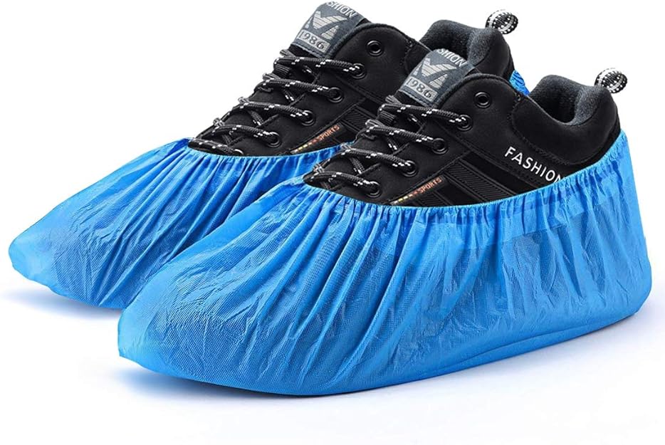 Lot de 100 couvre-chaussures jetables, durables, imperméables et ...