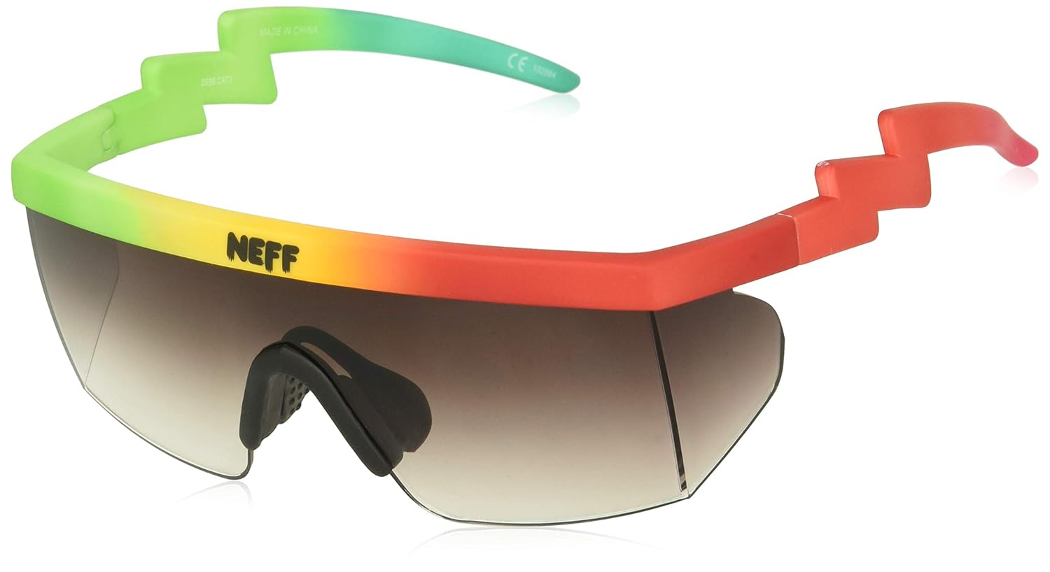 Buy neff Adult's Brodie Sunglasses UVA UVB Protective Unisex, Rasta ...