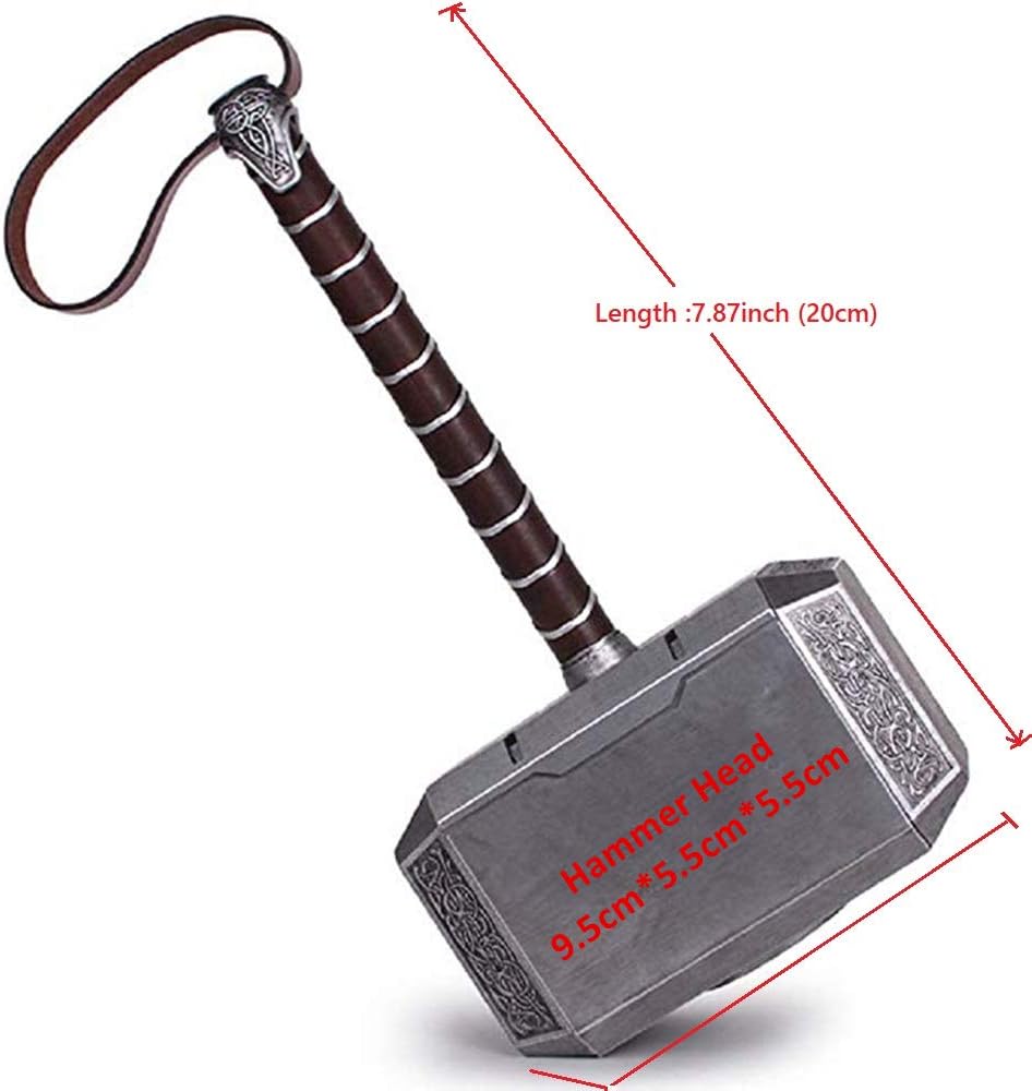 Lonme 20cm Thor's Hammer Toys Cosplay Prop Thunder Hammer Collector ...