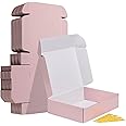 Amazon.com: HORLIMER 12x9x3 inches Shipping Boxes Set of 20, Pink ...