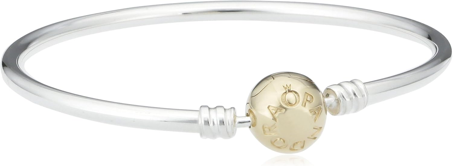 Pandora Damen-Armreif Silber vergoldet teilvergoldet 17 cm - 590718-17 ...