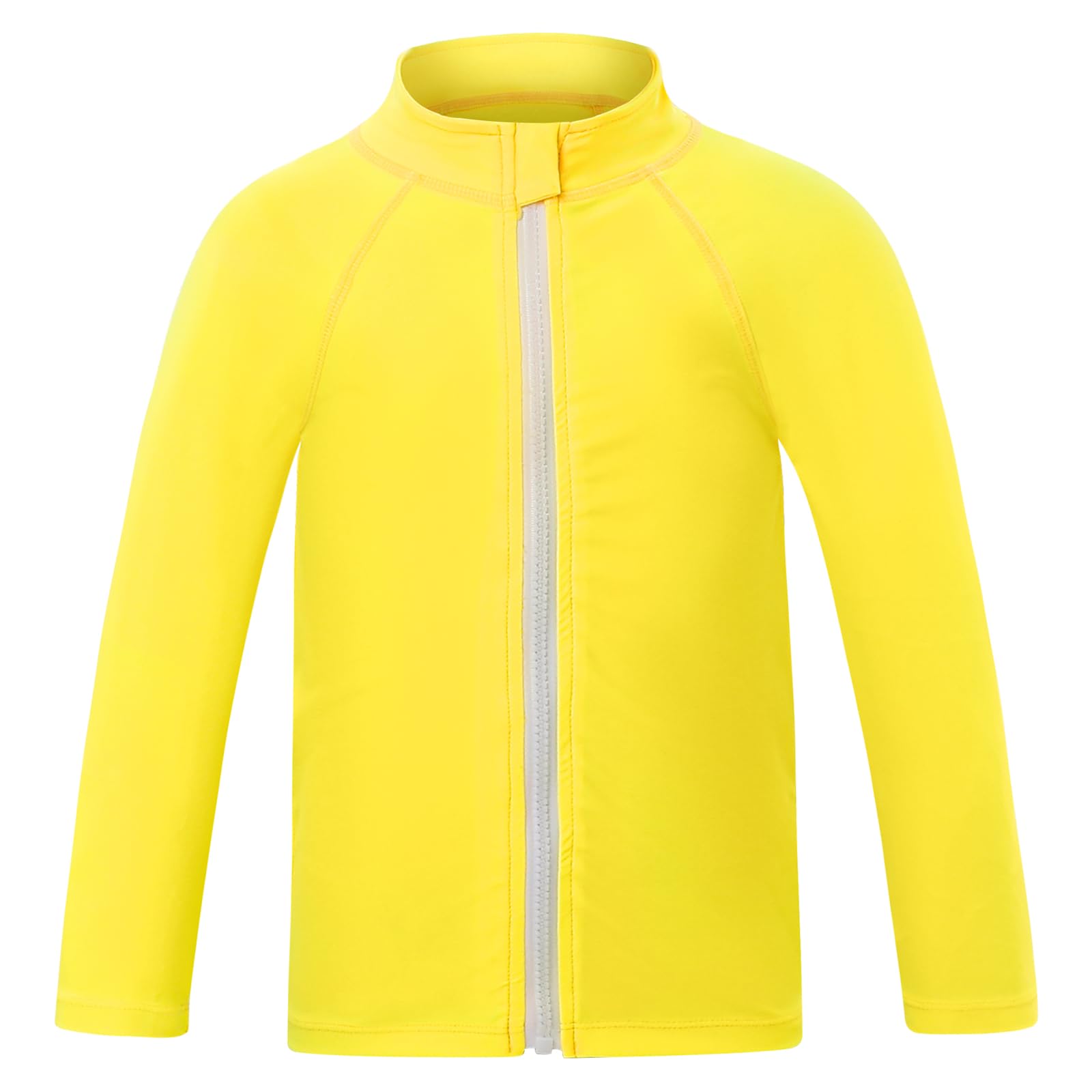 DUONITITI Rash Guard for Boys Long Sleeve Zipper Swim Shirt UPF 50 ...