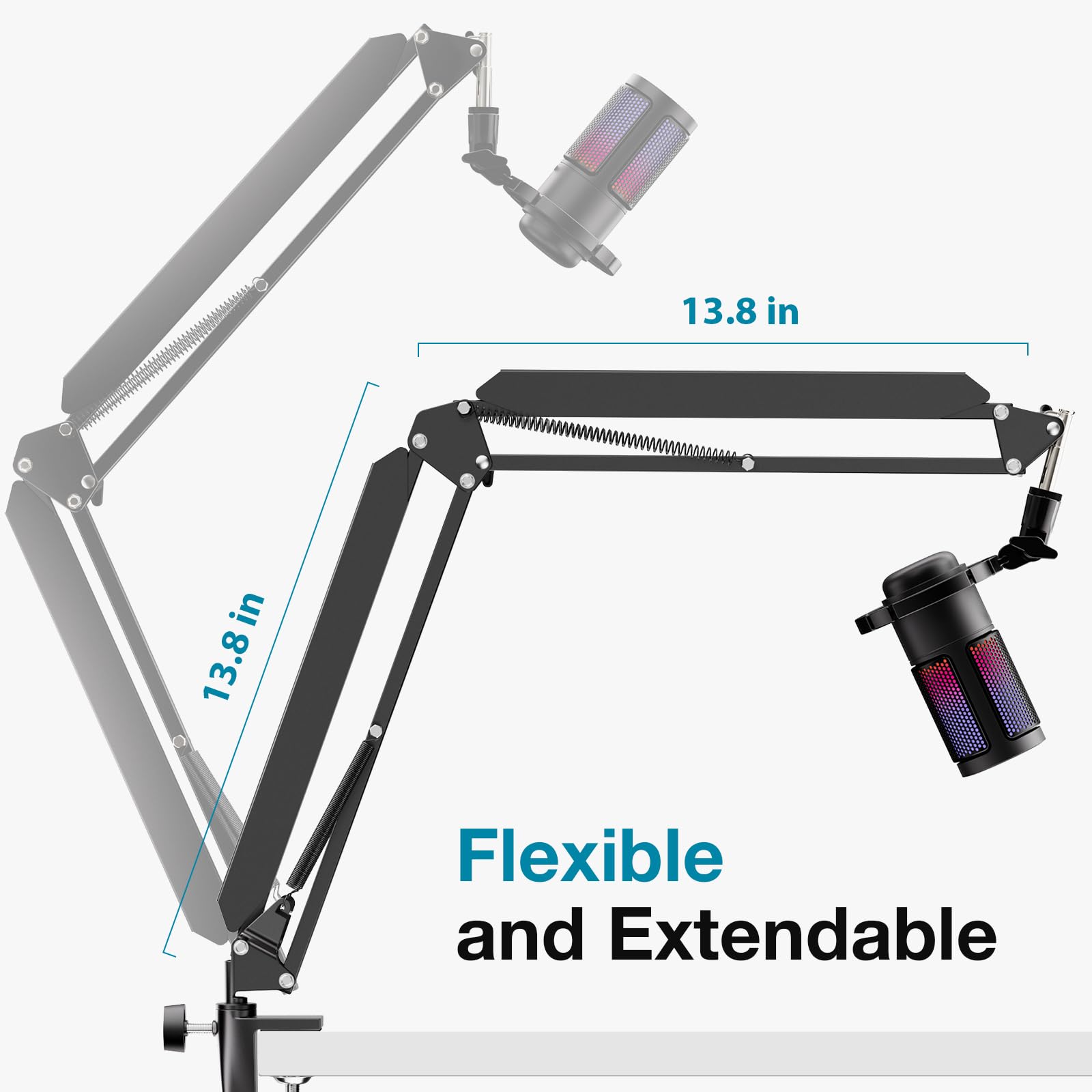 Mua InnoGear Mic Stand Desk, Microphone Boom Arm with Cable Management ...
