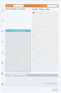 Amazon.com : Staples 2103825 Arc System Project Planner Refill Paper 5 ...