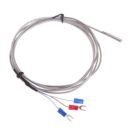RTD PT100 Temperature Sensor Stainless Steel 3 Wire Thermistor Probe ...