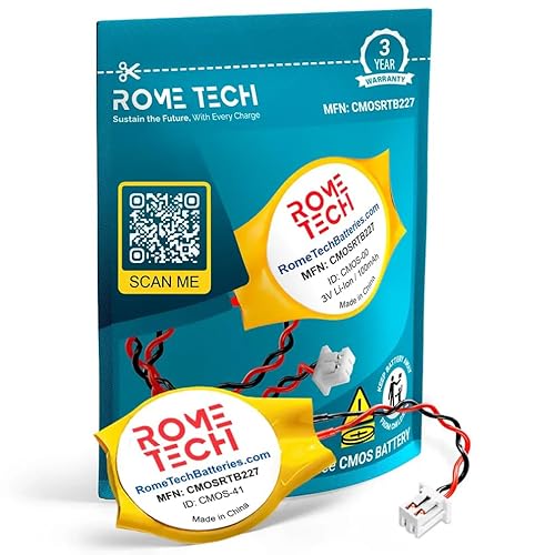 Rome Tech RTC CMOS Battery for Intel NUC 5PPYH, PlayStation PS2, PS3 ...