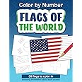 Amazon.com: World Flag Coloring Book - Color by Number: Flags of the ...