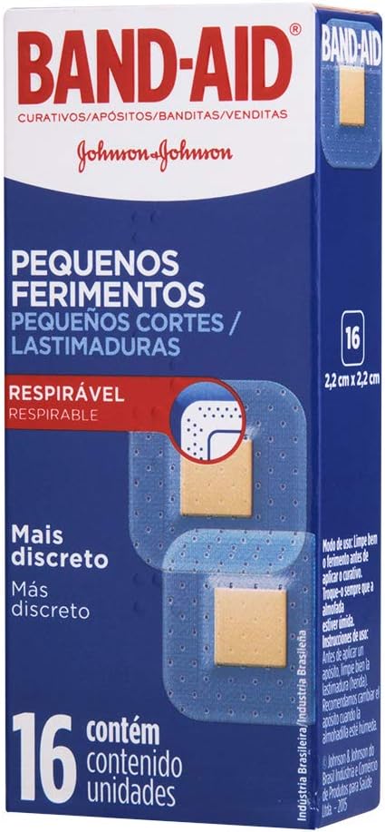 Curativos Adesivos Pequenos Ferimentos, Band-Aid, 16 Unidades: Amazon ...