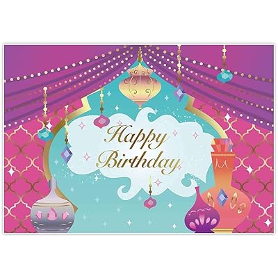 Allenjoy 7x5ft Magic Genie Theme Birthday Backdrop Australia | Ubuy