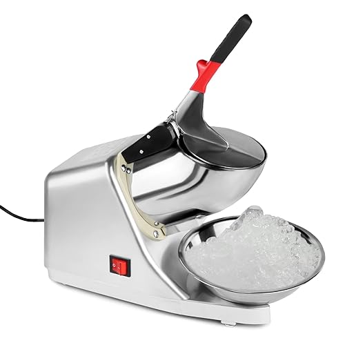 Electric Ice Crusher,110V Electric Ice Shaver Machine with Dual Blades ...