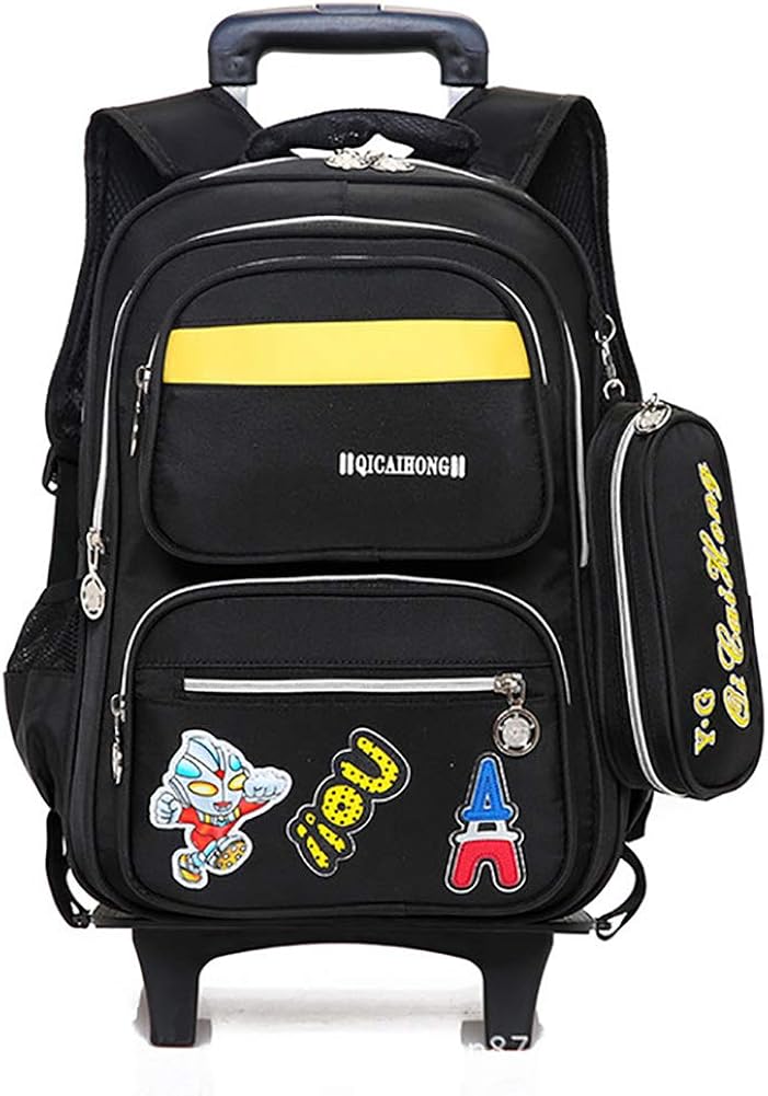 Hhyr Mochila multifunción con ruedas para escuela básica, plegable ...