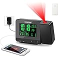 Amazon.com: SMARTRO SC31B Digital Projection Alarm Clock with Weather ...